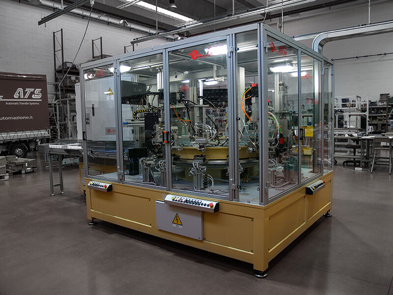Rotary table machine for testing Joy-Stick Switch - ATS Automation Systems